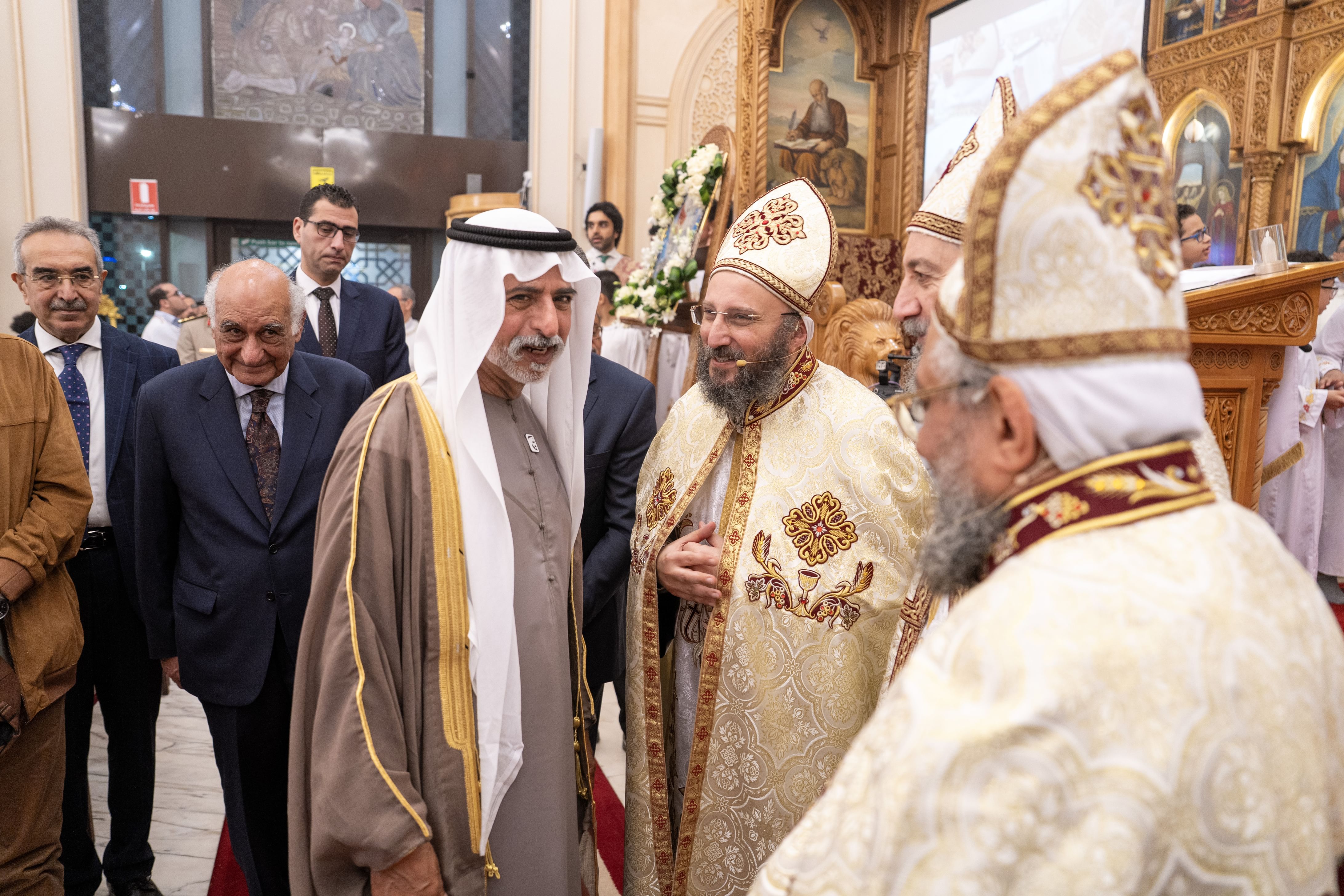 Nahyan bin Mubarak attends Easter celebrations at Egyptian Coptic ...