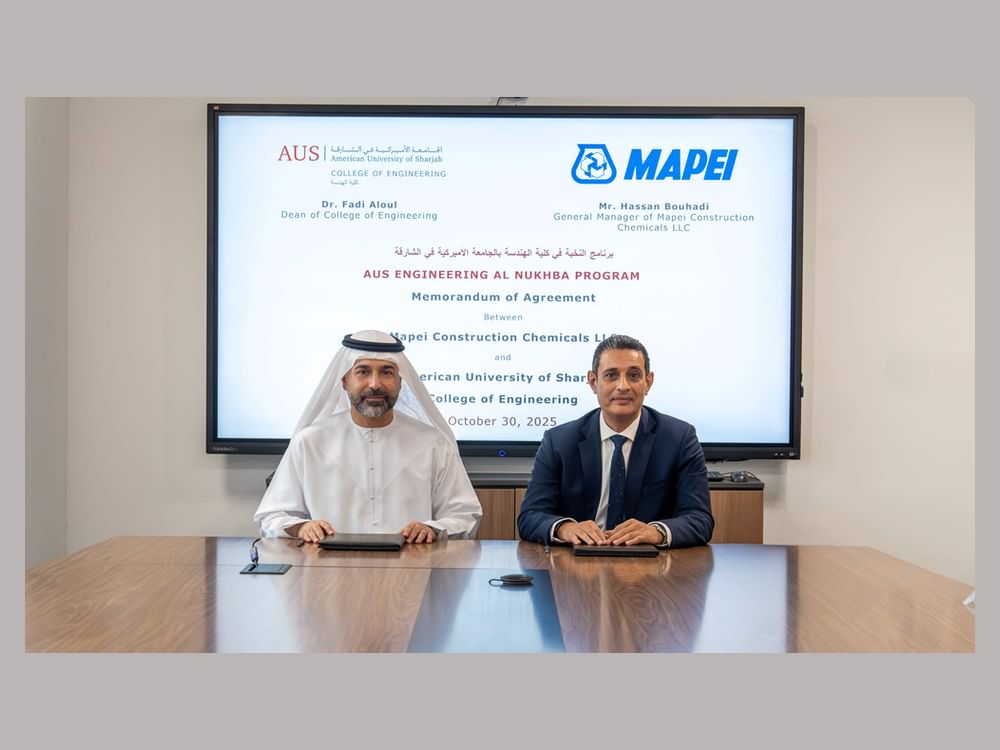 American University of Sharjah, Mapei to grow talent for UAE ...