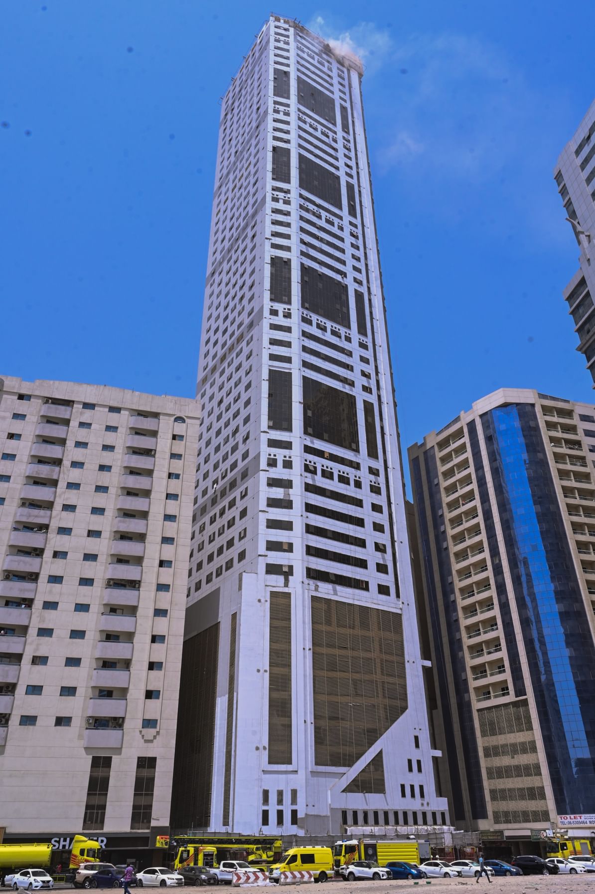 Sharjah Police investigate high-rise blaze aftermath | Emirates News Agency