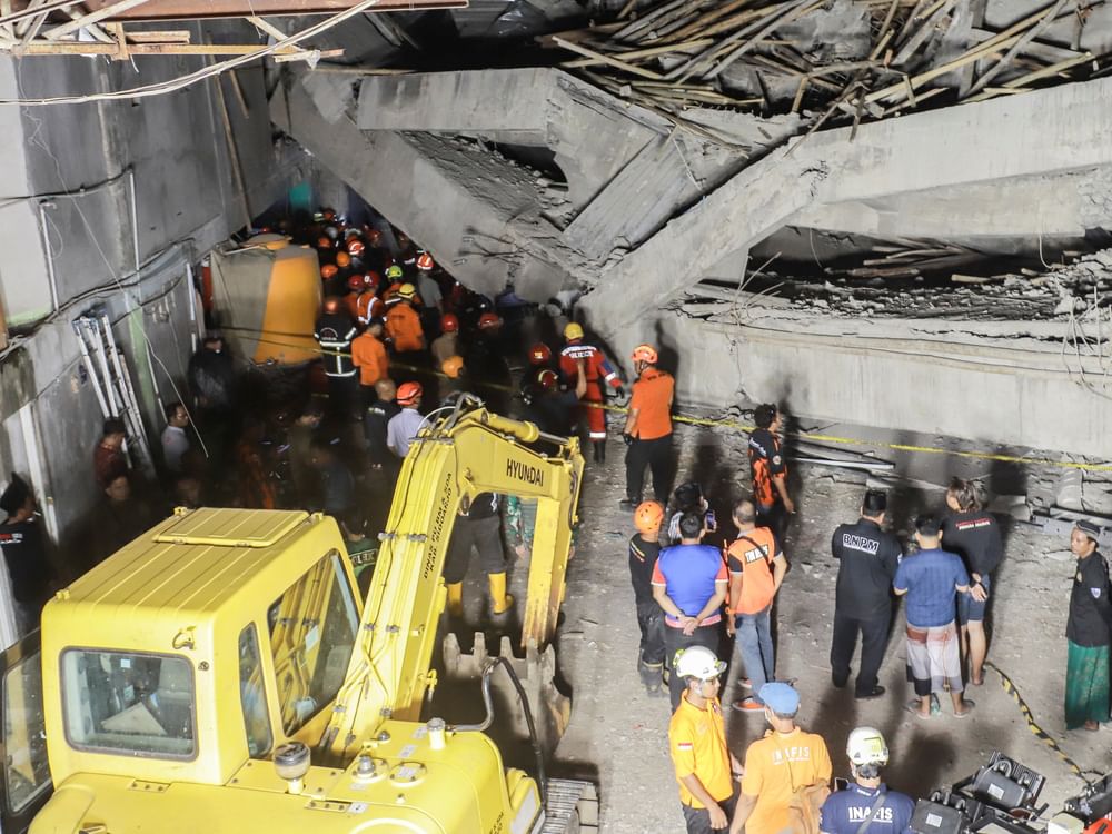 School building collapse in Indonesia leaves dozens missing, injured ...