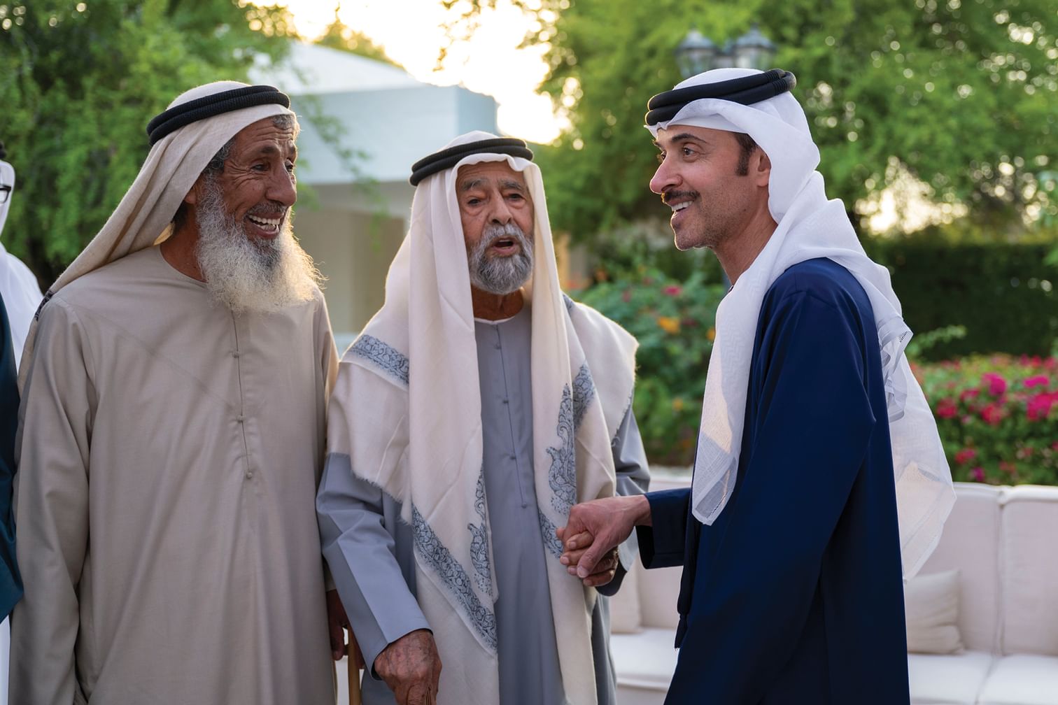 Hazza bin Zayed receives sheikhs, officials, citizens at Al Maqam ...