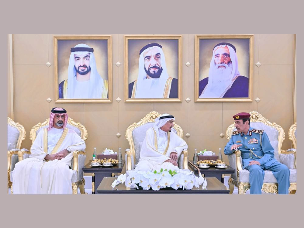 Ajman Ruler receives Eid Al-Adha well-wishers | Emirates News Agency