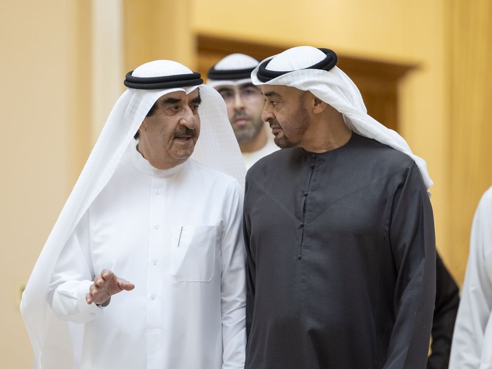 UAE President receives Ruler of Umm Al Qaiwain | Emirates News Agency