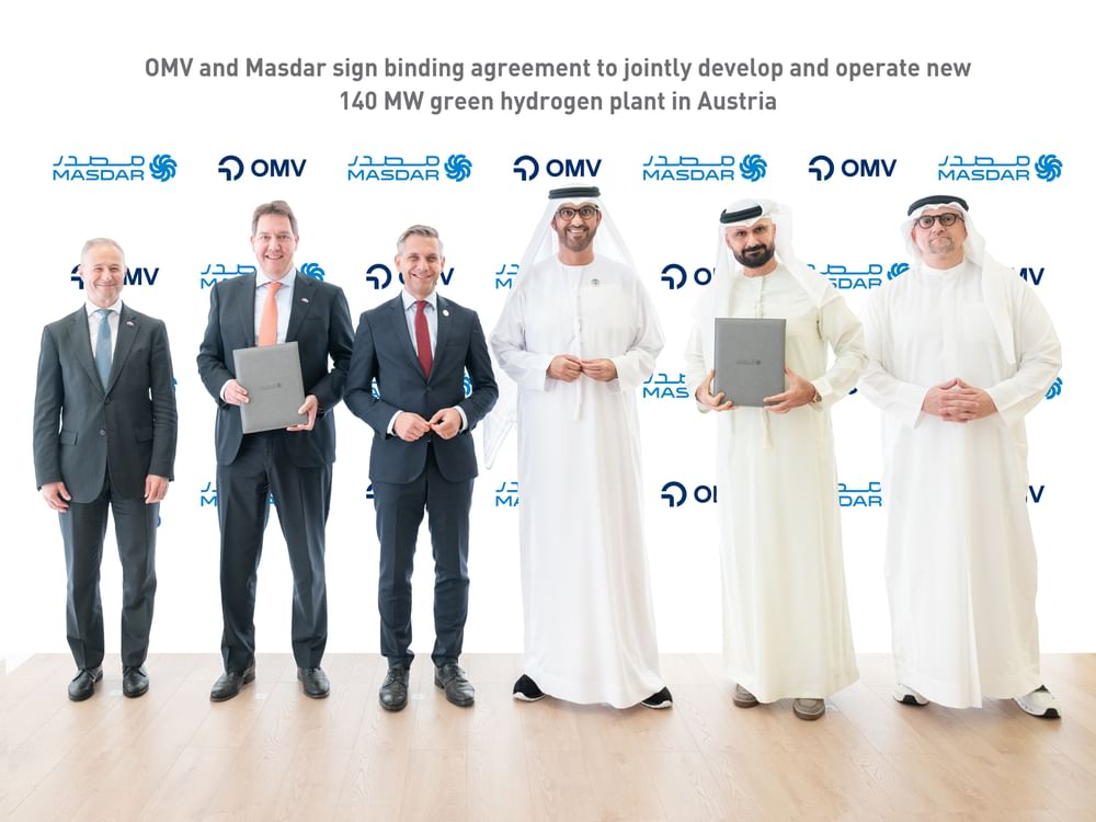 Masdar, OMV sign binding agreement to develop, operate new 140 MW green ...