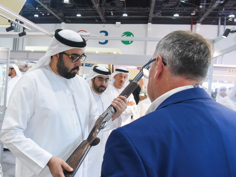 Crown Prince of Umm Al Quwain visits Abu Dhabi International Hunting and Equestrian Exhibition ...