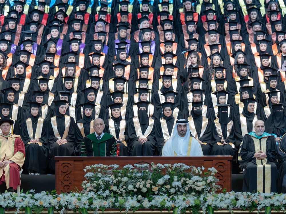 Sultan bin Ahmed attends UOS spring 2026 female graduation | Emirates ...