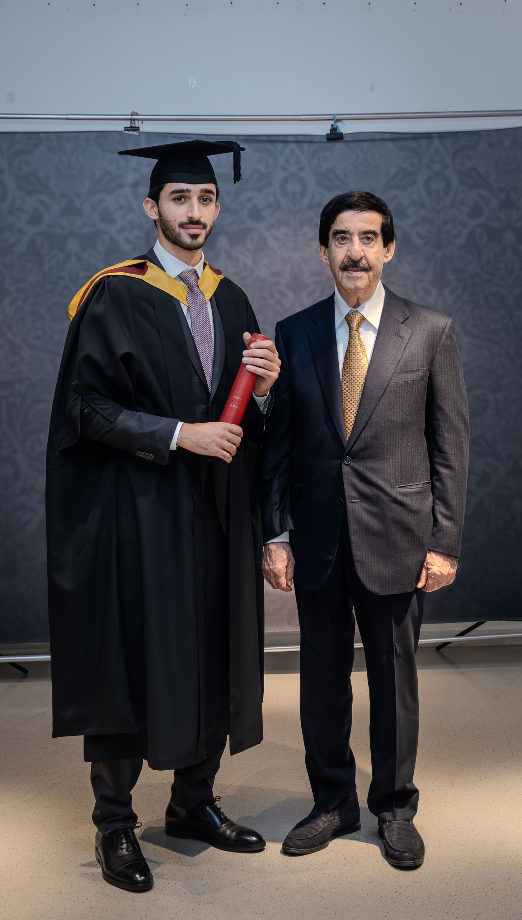 Umm Al Qaiwain Ruler attends graduation of his sons | Emirates News Agency