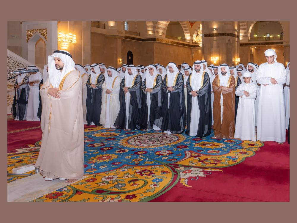 Fujairah Ruler performs Eid Al-Adha prayer at Sheikh Zayed Mosque in Al ...