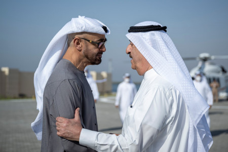 UAE President visits Umm Al Qaiwain Ruler | Emirates News Agency
