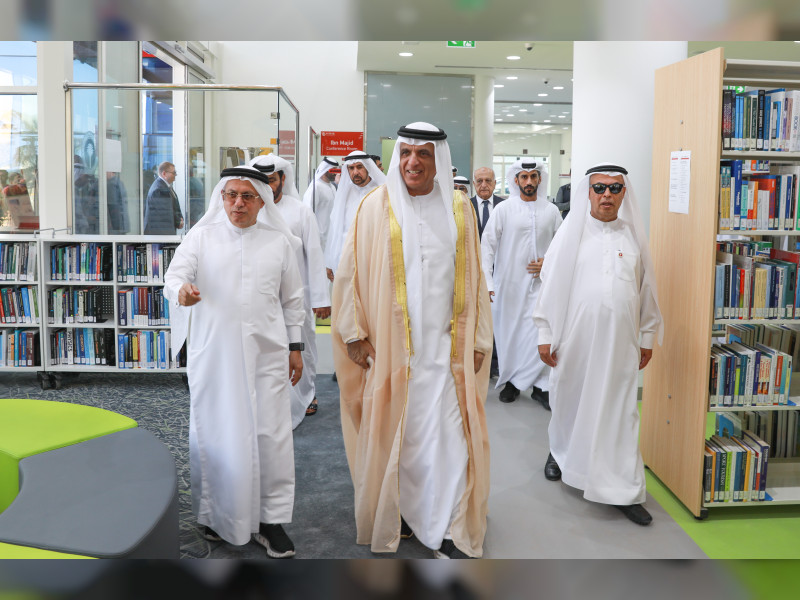 RAK Ruler inaugurates Saqr Library, Abdullah bin Ali Al Sharhan College ...