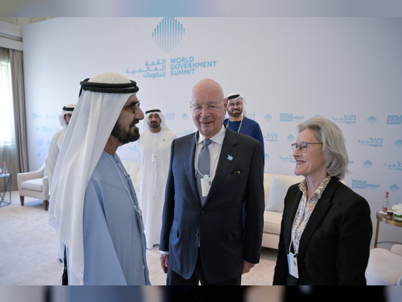 Mohammed bin Rashid meets with Founder of World Economic Forum ...