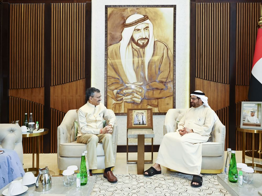 Ali Al Nuaimi receives Indian Ambassador | Emirates News Agency