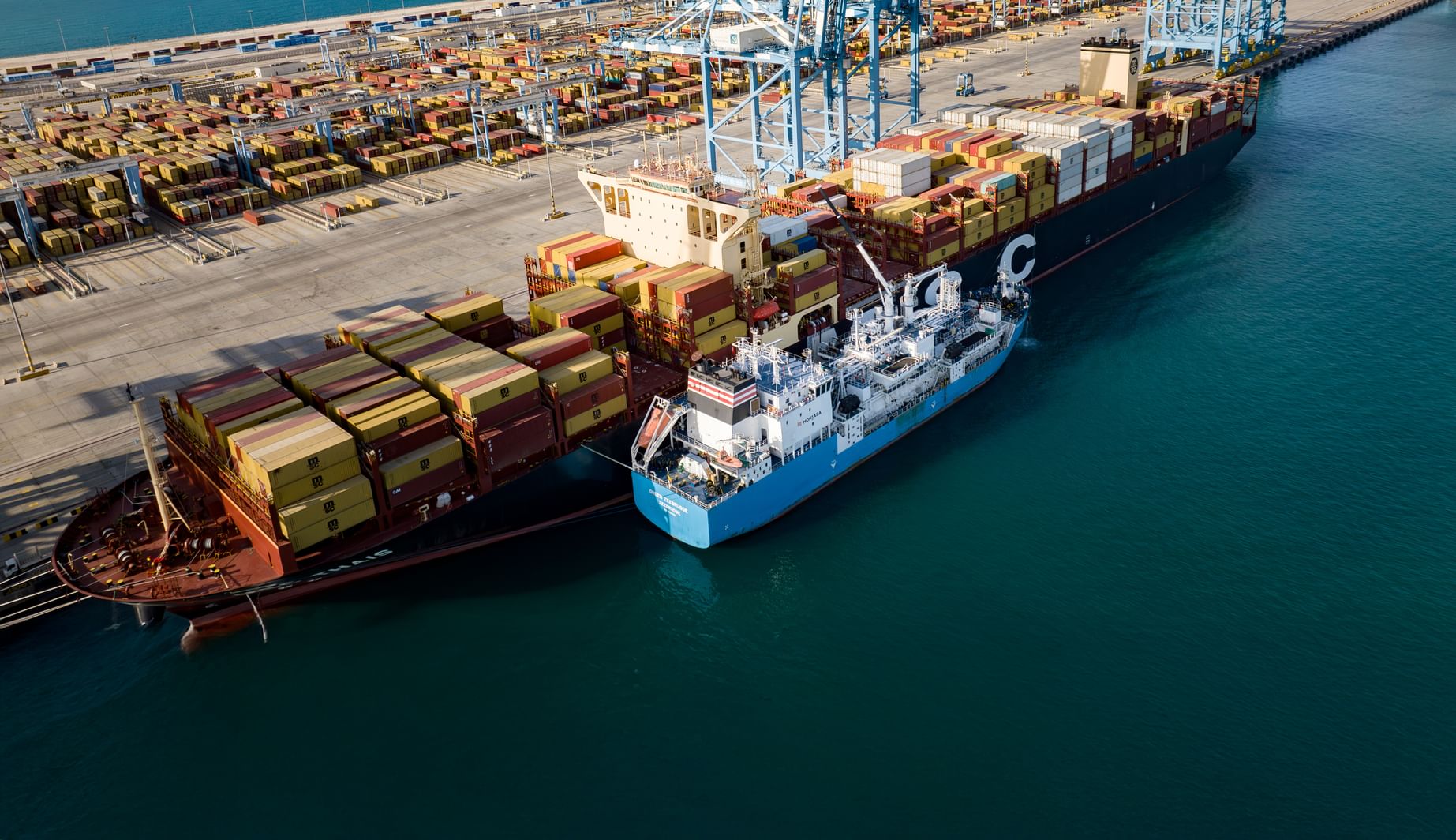 AD Ports Group expands sustainable fuel solutions with first ship-to-ship LNG bunkering at ...