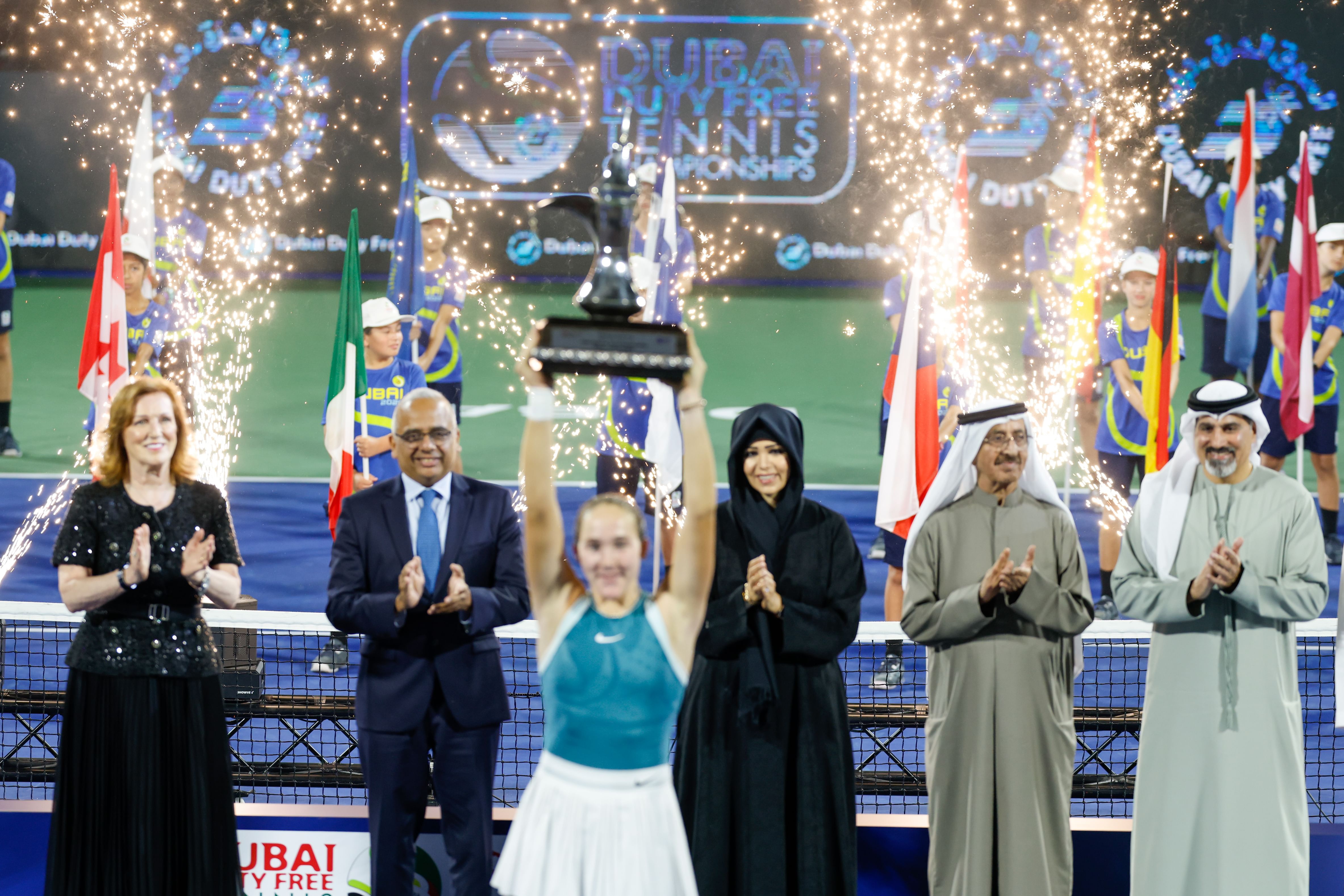 Latifa bint Mohammed crowns winners of 25th WTA Dubai Duty Free Tennis ...
