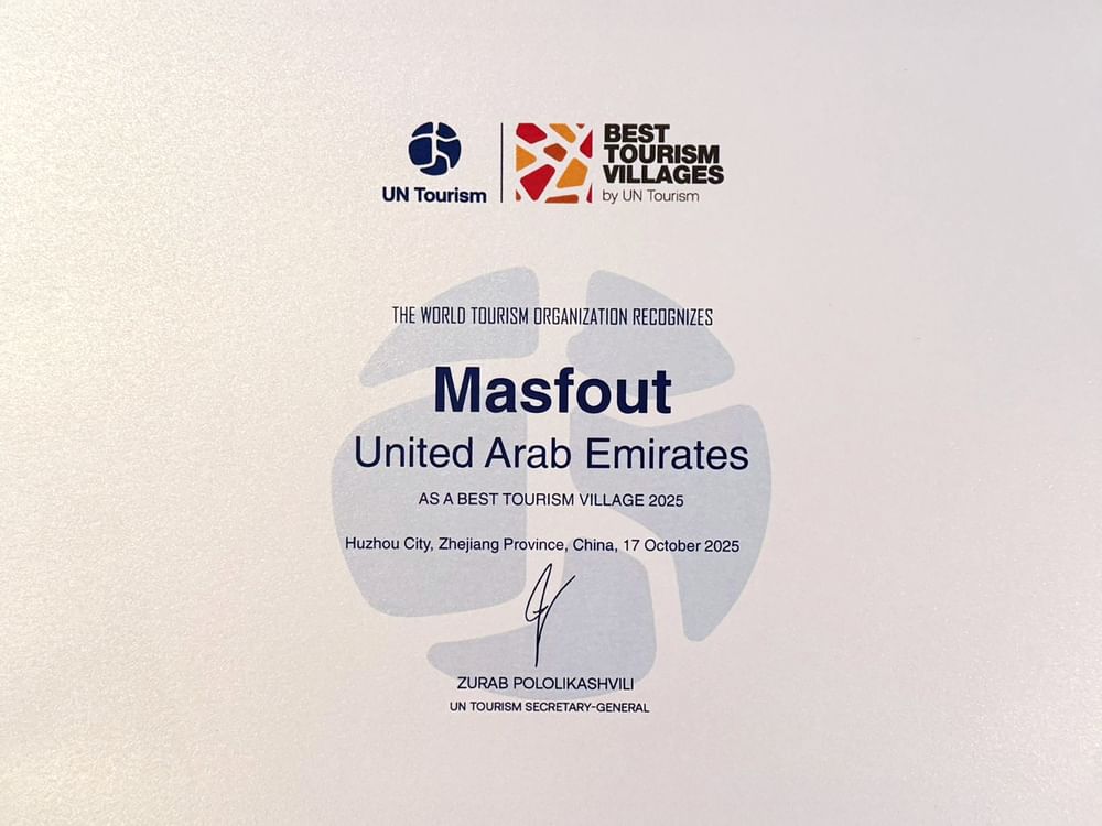 Masfout’s recognition as ‘World’s Best Tourism Village’ highlights UAE ...